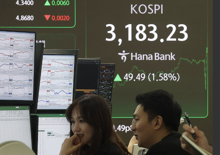 (마감 시황) 코스피, 연이틀 연고점 경신…3,180선 돌파